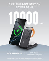 RORRY Portable Charger, 3-in-1 Charging Station 10000mAh Portable Char ...